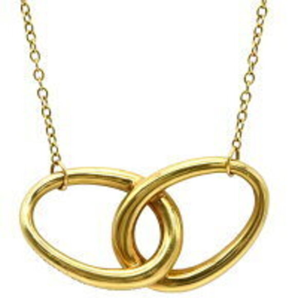 Tiffany & Co. | Bags | Tiffany Necklace Double Loop Gold Elsa Peretti ...